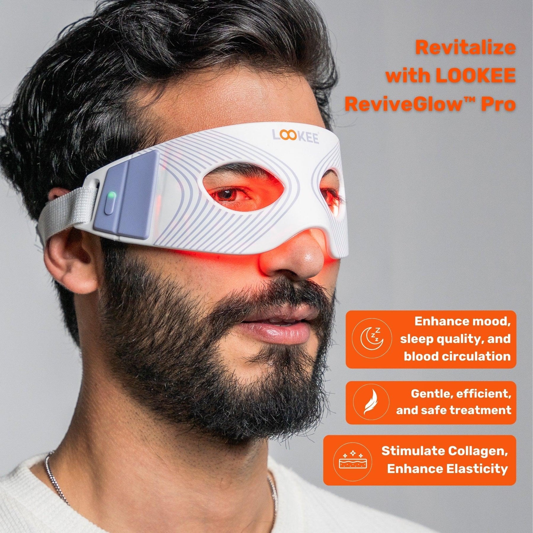 LOOKEE® ReviveGlow™ Pro LED Eye Rejuvenator | Anti-Aging, Fine Lines ...