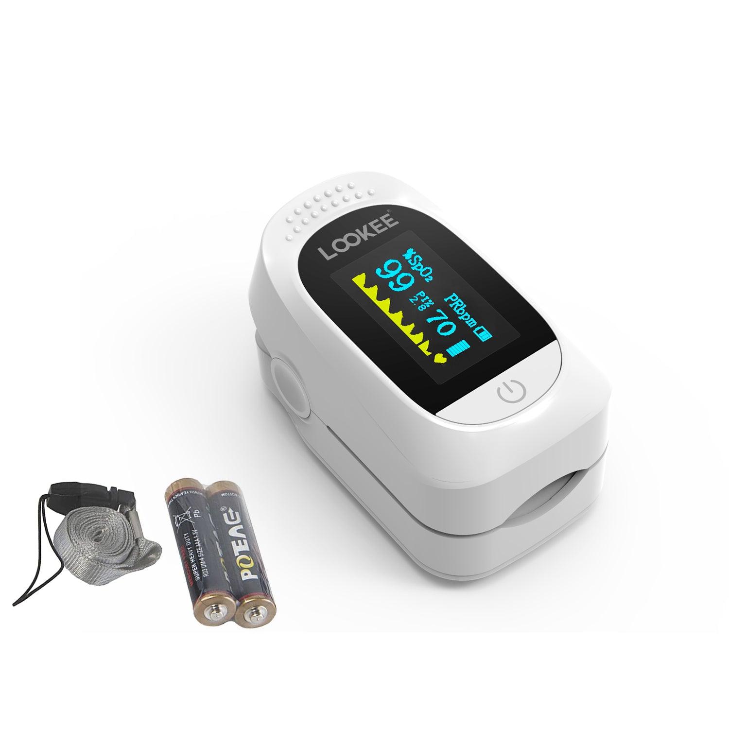 LOOKEE® C101A2 Deluxe Fingertip Pulse Oximeter | Blood Oxygen ...